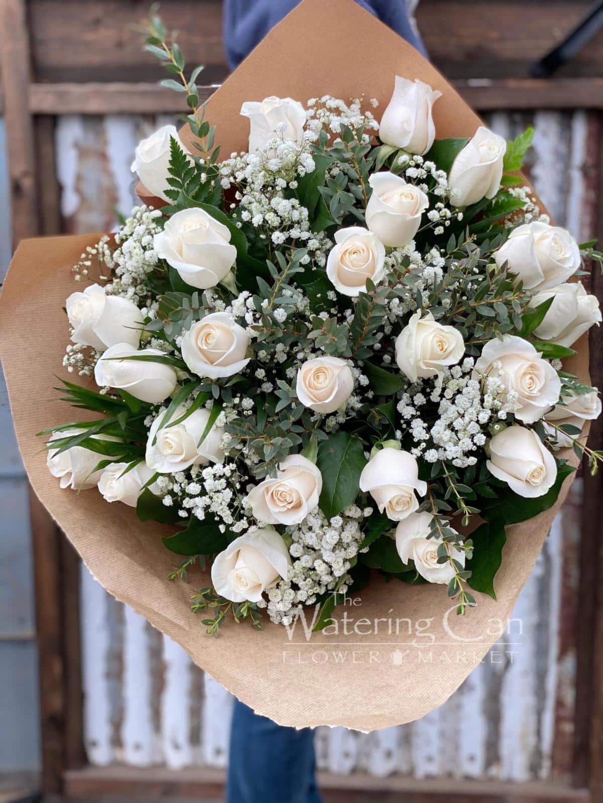 White Roses | The Watering Can Flower Market